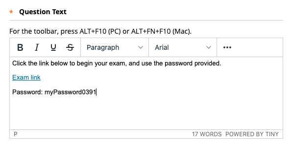 Enable Respondus exam proctoring using Blackboard and Edfinity (LTI 1.1) – Help Center